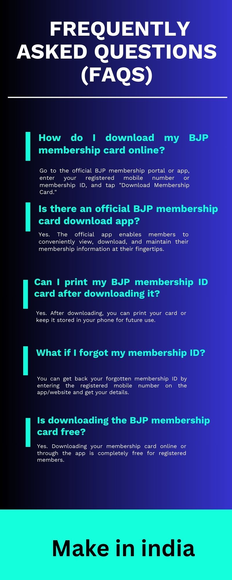 BJP Membership Card Download App Online | ID Card